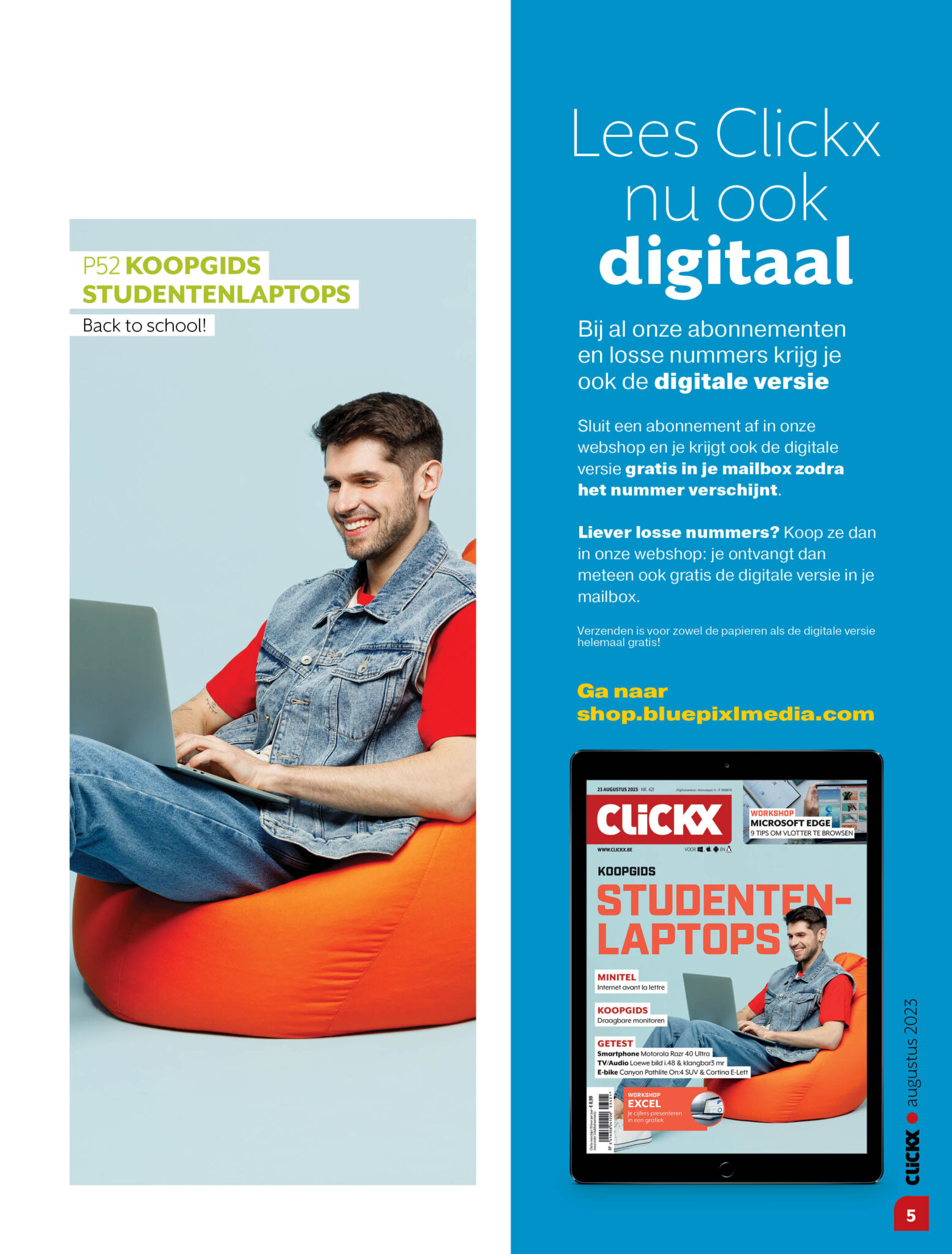 Clickx 421 (digitale versie) - Blue Pixl Media Shop